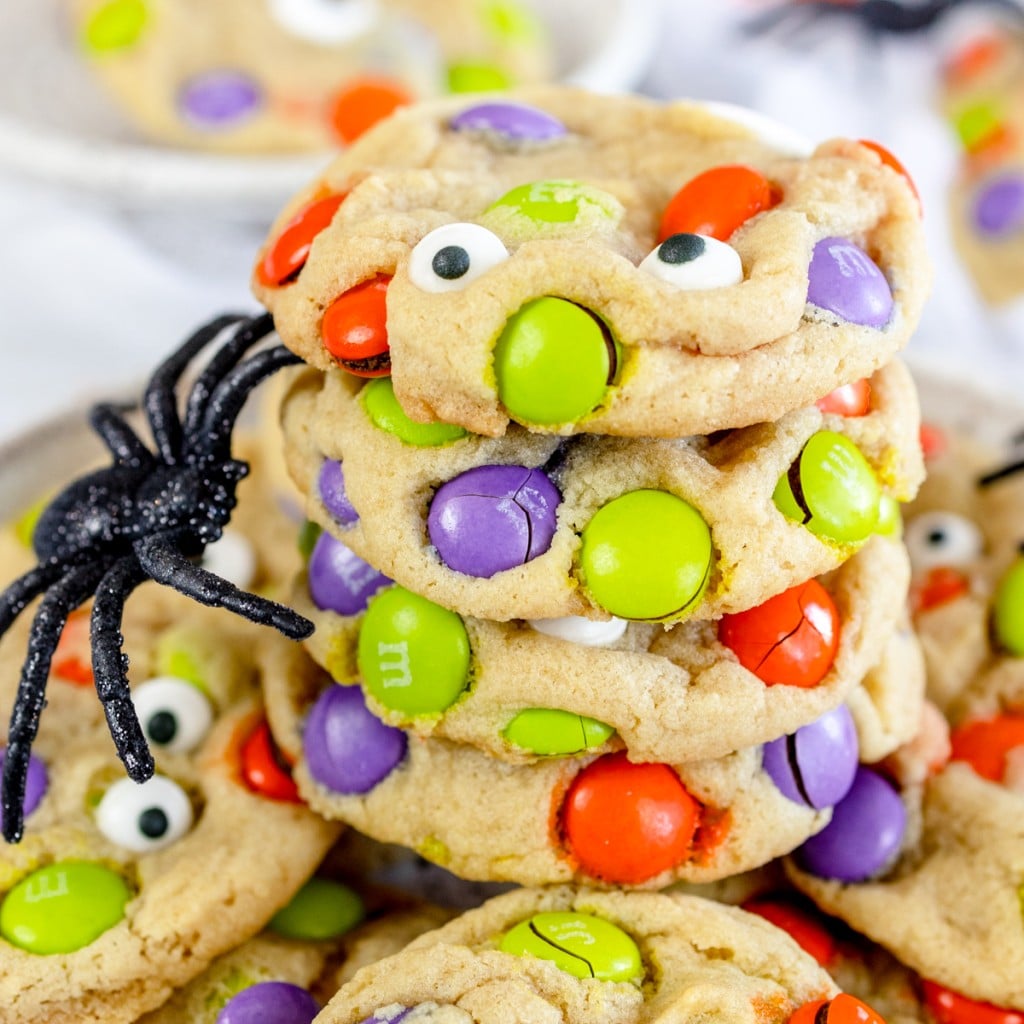 Halloween M&M Cookies