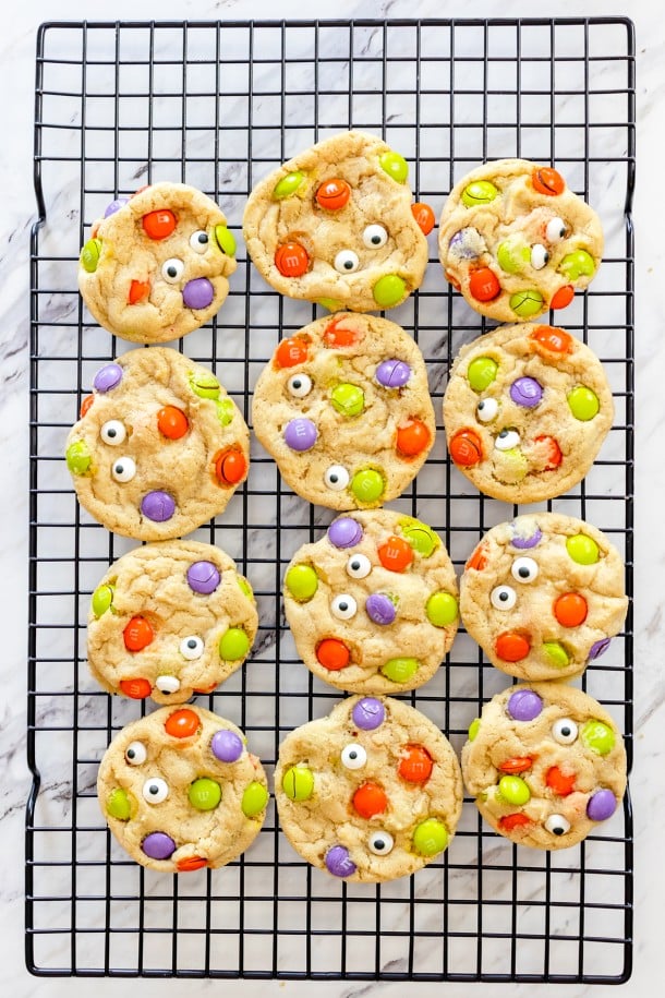 Halloween M&M Cookies