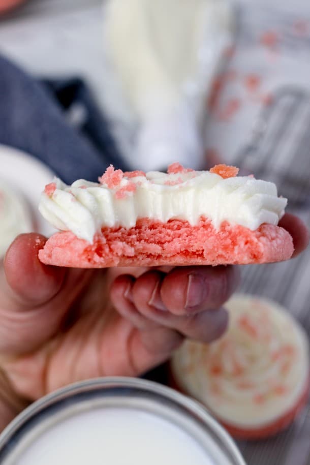 Pink Velvet Crumbl Cookies (Copycat) | Best Cookie Recipes