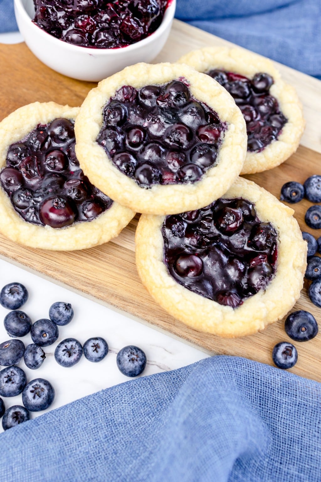 Fresh Individual Blueberry Pie Sugar Cookies Recipe