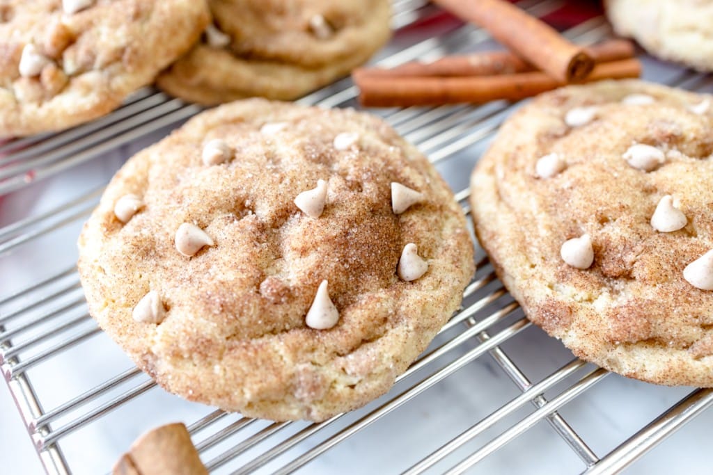Tasty Cinnamon Chip Cookies with a Snickerdoodle twist