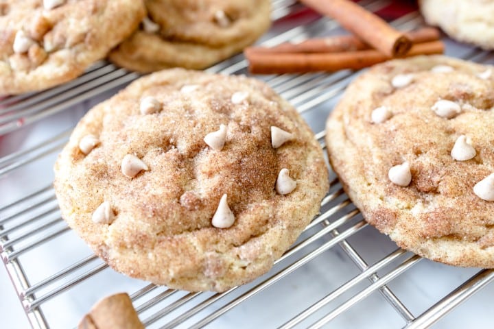 Tasty Cinnamon Chip Cookies with a Snickerdoodle twist