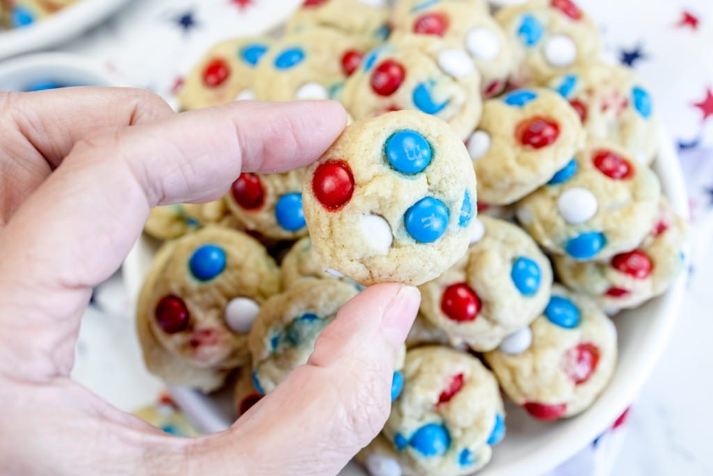 Mini M&M Cookies - Best Chewy Chip Cookie Recipe